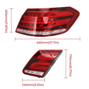 메르세데스 벤츠 E 클래스용 LED 후미등, 직접 교체 2129060103 2129060403, W212, E350, E300 ...