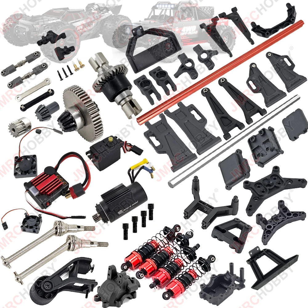 MJX-Hyper-Go-14209-14210-Replacement-Suspension-Arms-Brushless-Motor-ESC-Servo-Shcoks ...