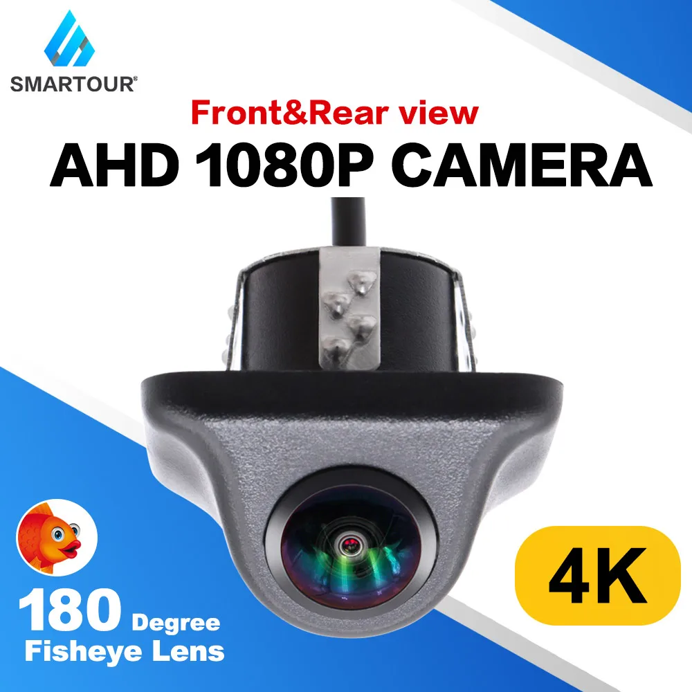 AHD 2K CCD 180 degree Fisheye Lens Car Rear Side front View Camera Wide ...