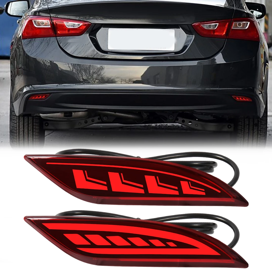 Car LED Rear Bumper Light Assembly For Chevrolet Malibu XL 2016 2017 ...