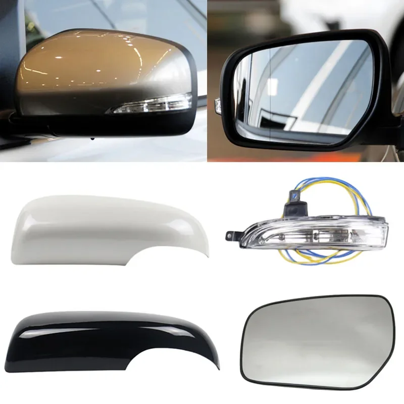 Wing-Door-Rearview-Mirror-Cover-Housing-Cap-Heated-Lens-Turn-Signal ...