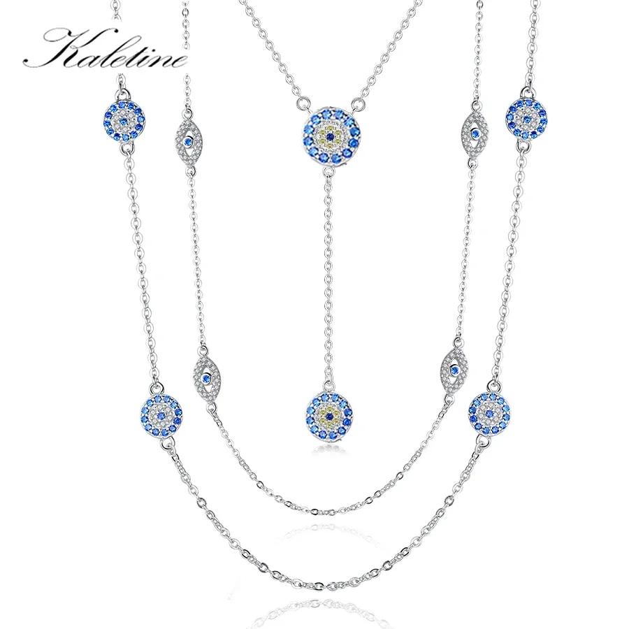 KALETINE-collana-in-argento-Sterling-925-orecchini-donna-Round-Luck ...