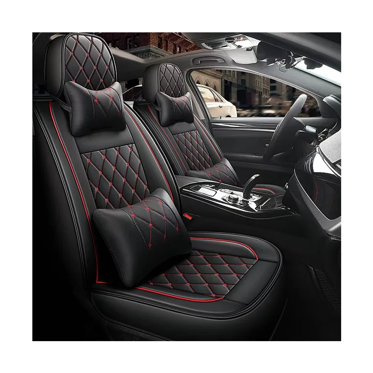 Xiangta Universal Luxury Car Seat Covers Four Seasons Leather Fashion ...