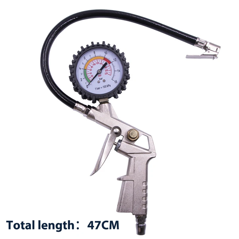 Auto-Tire-Pressure-Gauge-Pressure-Gun-Type-Air-Inflator-Pump-Tire ...