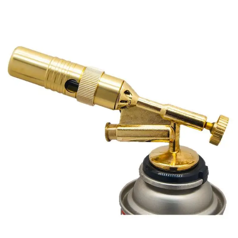 Portable Welding Gas Torch Flame Gun Butane Burner Outdoor Camping BBQ ...