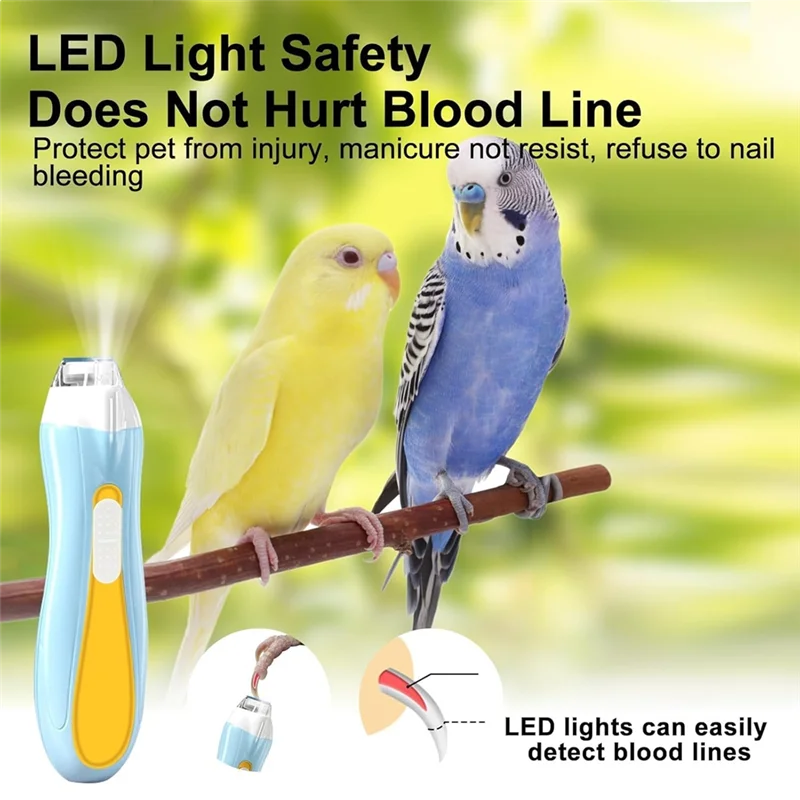 ABMS-Bird Beak Grinding Stone Electric With LED Lights, Bird Nail ...