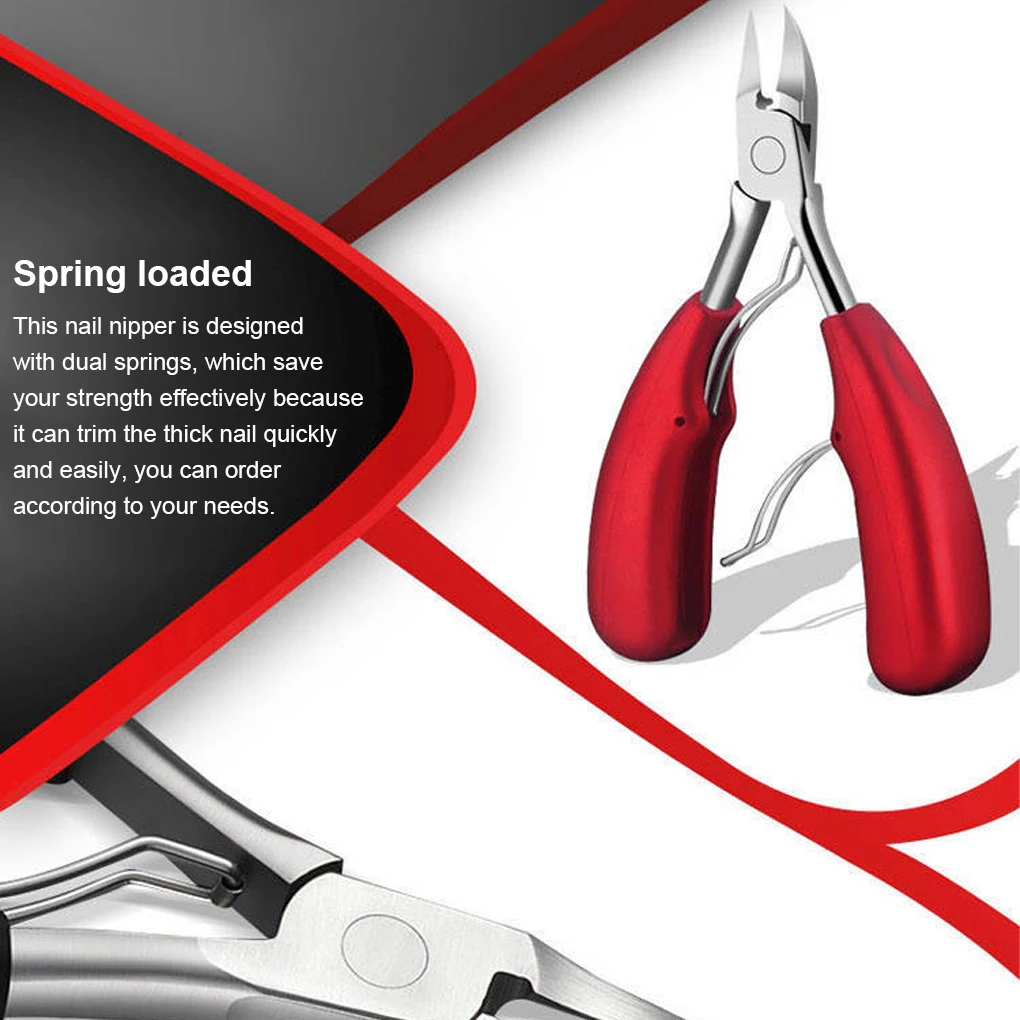 Nail Plier Fingernail Cuticle Pedicure Care Nippers Clipper Stainless ...