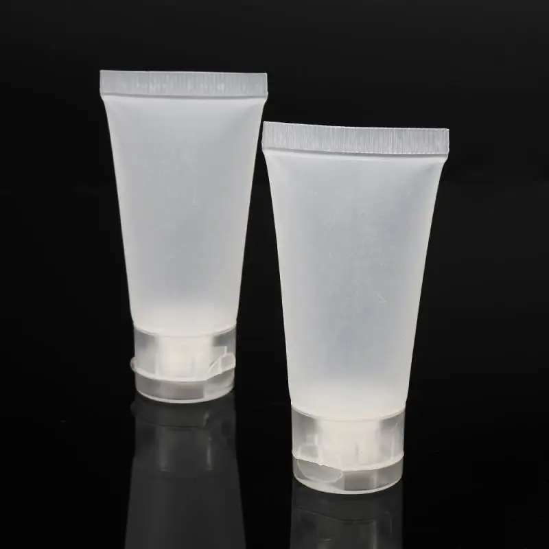 10PCS-Empty-Plastic-Squeeze-Tubes-Translucent-Cosmetic-Containers ...