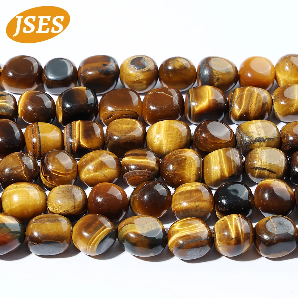 Natural-Yellow-Tige-Eye-Cuboid-Shape-Beads-Spacer-Loose-Stone-Beads-for ...