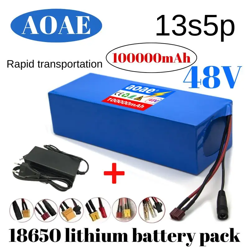 48V 100ah 13s5p Lithium Battery Pack 48v 100000mAh 250W-2000W Citycoco ...