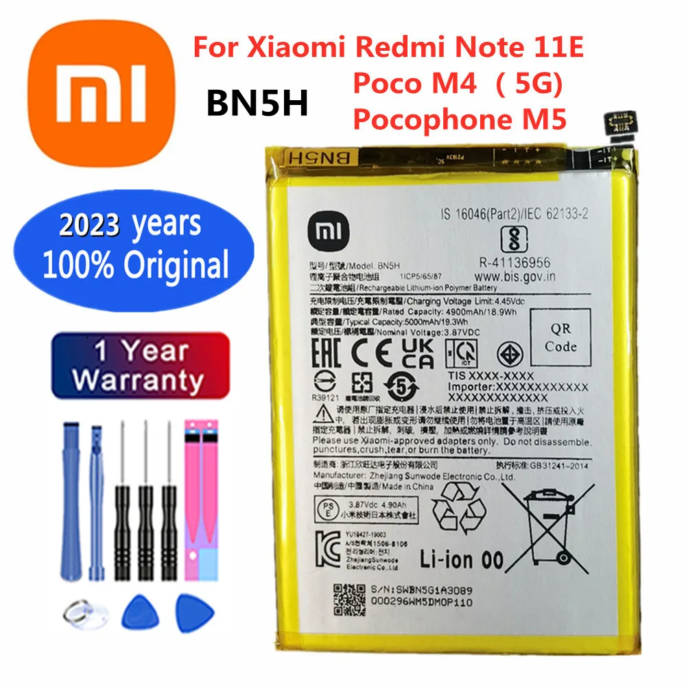 2023-New-Xiao-Mi-Original-High-Quality-5000mAh-BN5H-Battery-For-Xiaomi ...