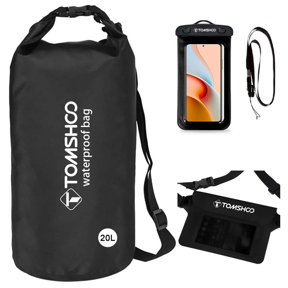 Tomshoo-Set-of-3-Dry-Bags-Waterproof-Ultralight-Sealed-Dry-Backpack ...