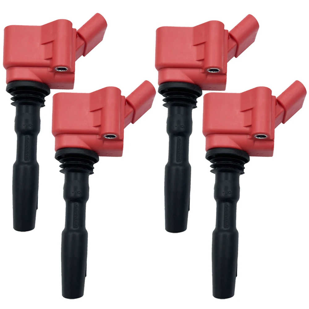 4PCS ARKAUTO HIGH ENERGY RED TOP IGNITION COIL UF716 04C905110J ...