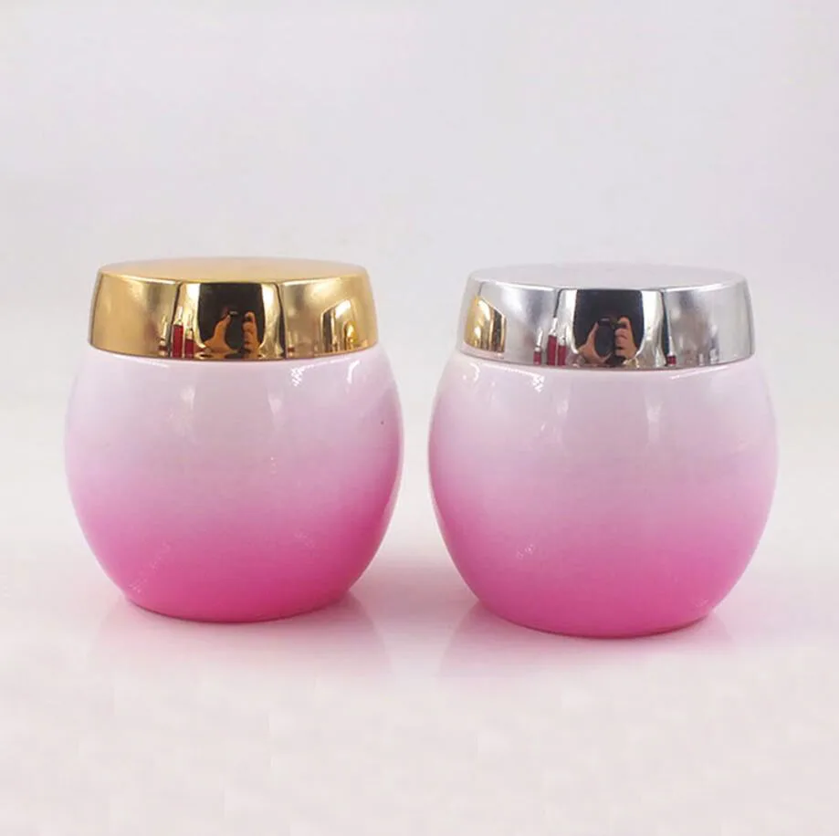 120G-pink-glass-jar-for-face-mask-night-cream-body-scrub-essence ...