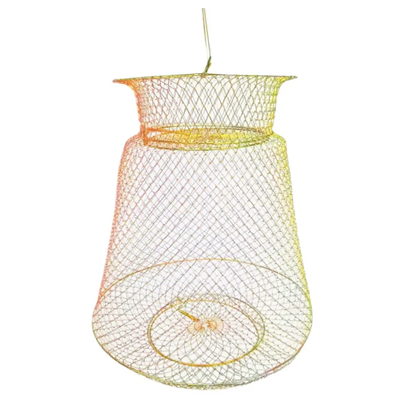 Steel-Wire-Fishing-Cage-Basket-Collapsible-Fish-Crab-Crawfish-Basket ...