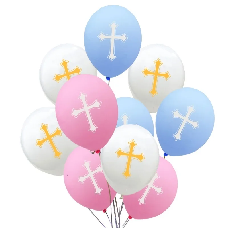 Happy-Easter-Cross-Latex-Balloons-Religious-Party-Decorations-Jesus ...