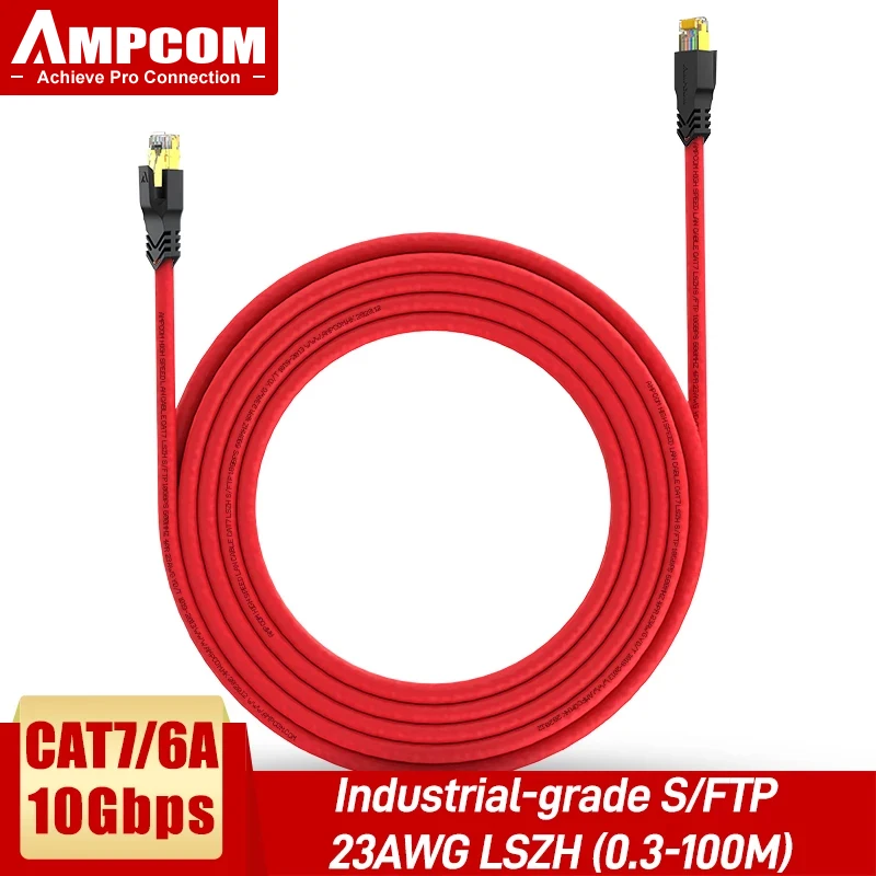 AMPCOM-CAT7-Ethernet-Cable-cat-7-cat6a-shielded-lan-patch-cable-S-FTP ...