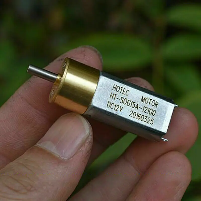 Micro HOTEC 16mm Full Metal Gearbox Gear Motor DC 6V~12V 100RPM Slow ...