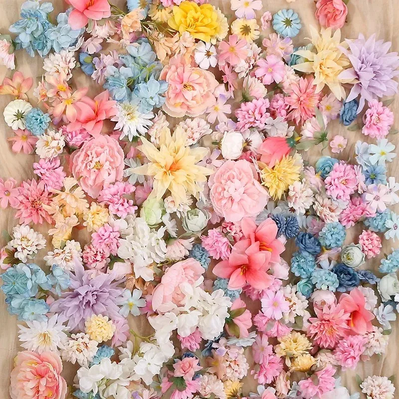 20Pcs Multiple Mix Artificial Flowers Silk Fake Flowers for Home Decor ...