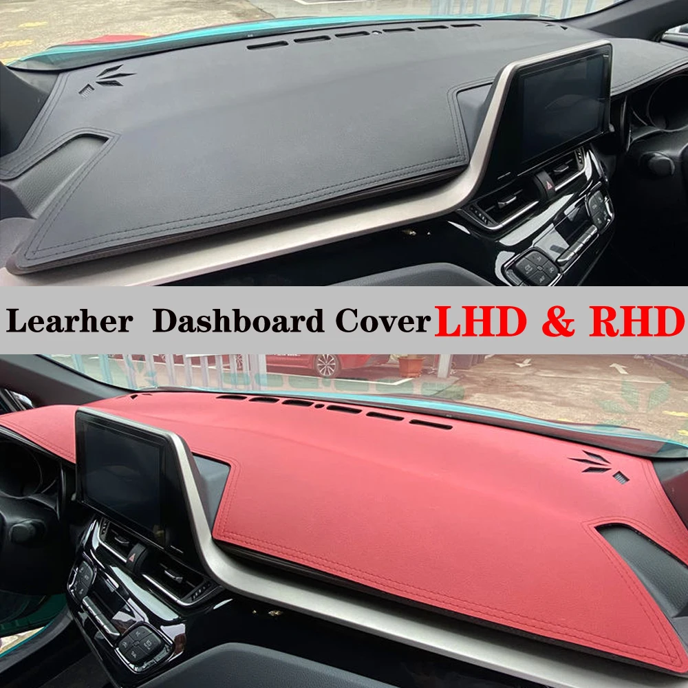 Dashboard Dash Mat Cover PU Leather Pad Sunshade Anti-UV Carpet Car ...
