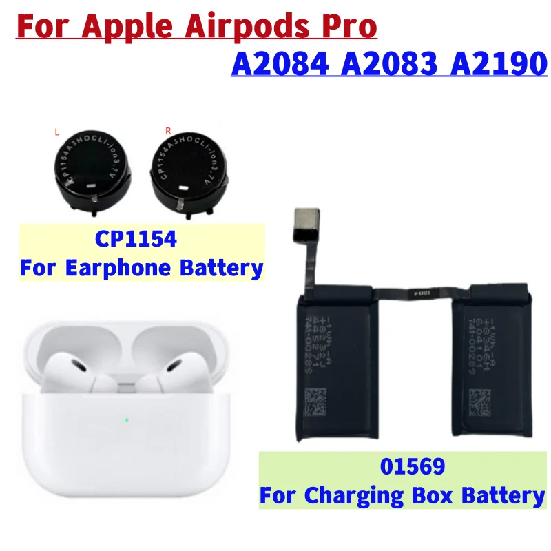 Bater-a-de-repuesto-CP1154-para-Apple-Airpods-Pro-A2084-A2083-A2190-Air ...