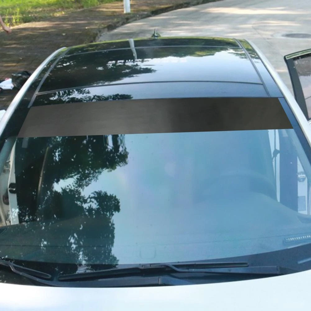 Car Front Windshield Sunshade Decorative Sticker Anti uv Shading Strip ...