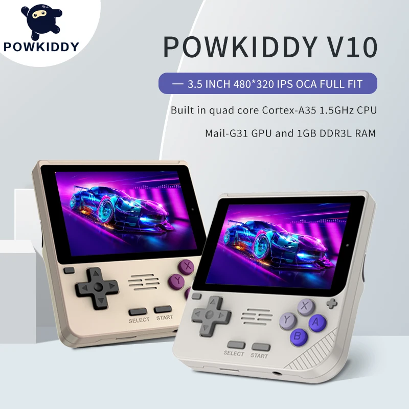 New-POWKIDDY-V10-Handheld-Game-Console-3-5-Inch-480-320-IPS-OCA-Full ...