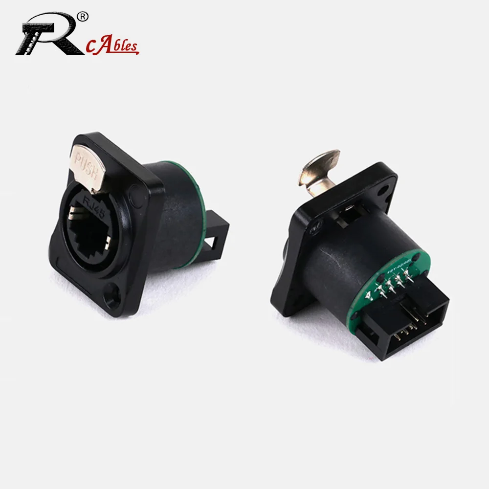 1pc-New-RJ45-Connector-8P8C-Female-Panel-Mount-PCB-Board-Sockets ...