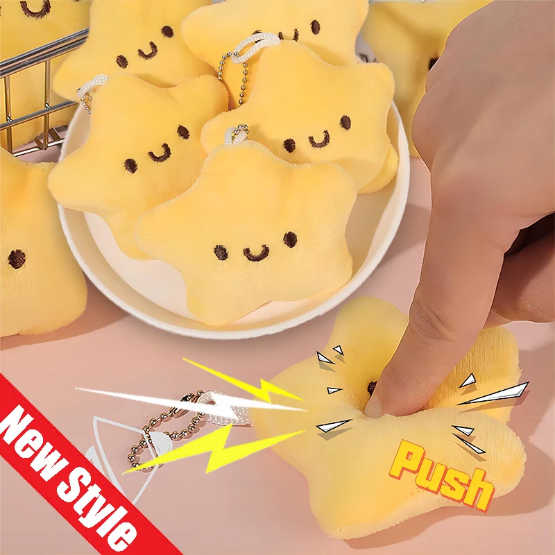 Interesting-Playful-Little-Star-Plush-Funny-Pendant-Cute-Keychain ...