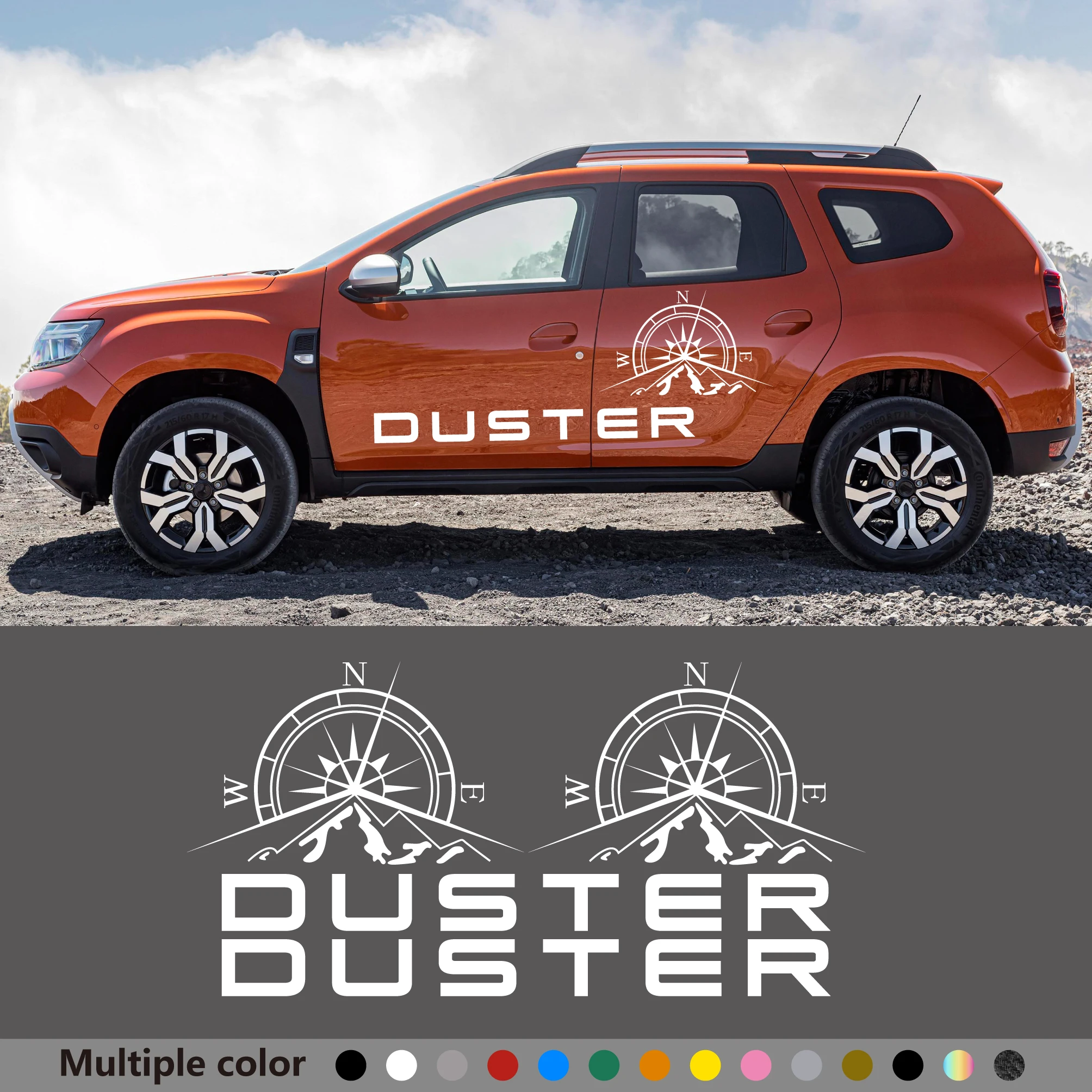4pcs-Car-Side-Door-Stickers-Apply-For-Dacia-Duster-DIY-Off-Road-Styling ...