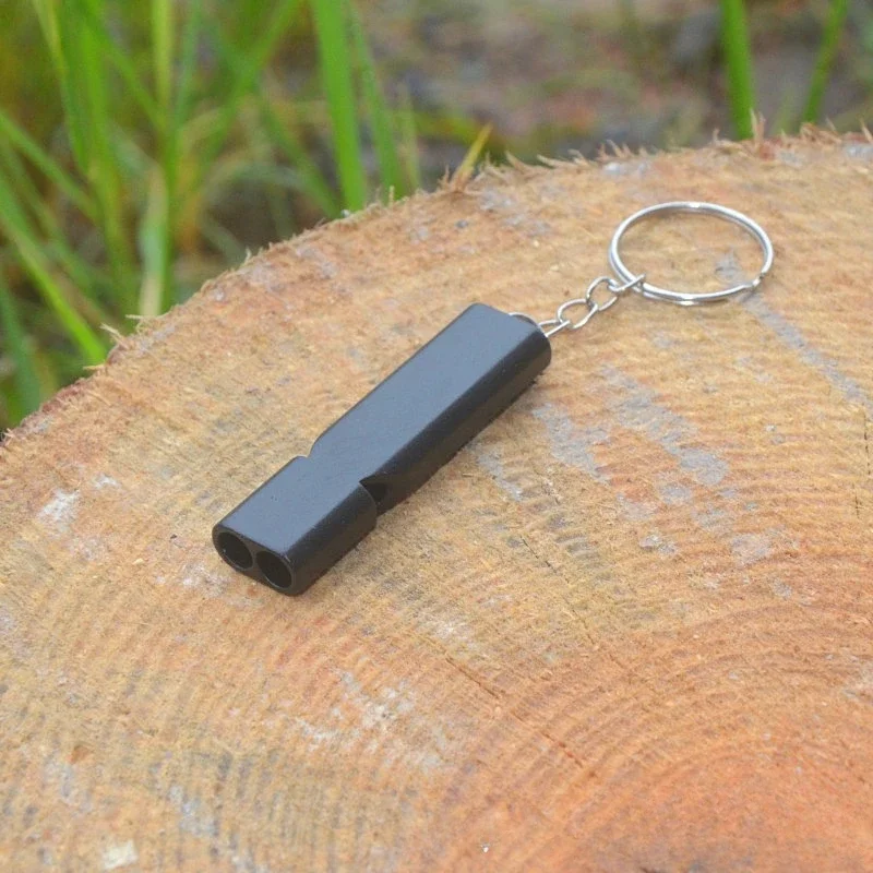 [HOT] Outdoor Safety Emergency Whistle Outdoor Camping Double Tube High ...