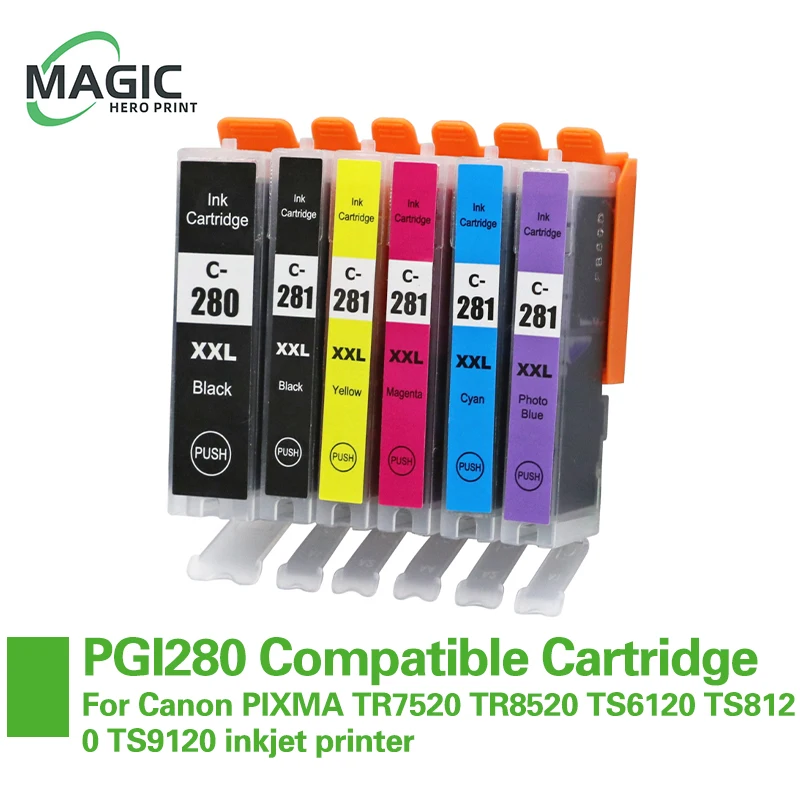 New Pgi280 Cli281 Compatible Ink Cartridge Pgi-280 Cli-281 For Canon ...