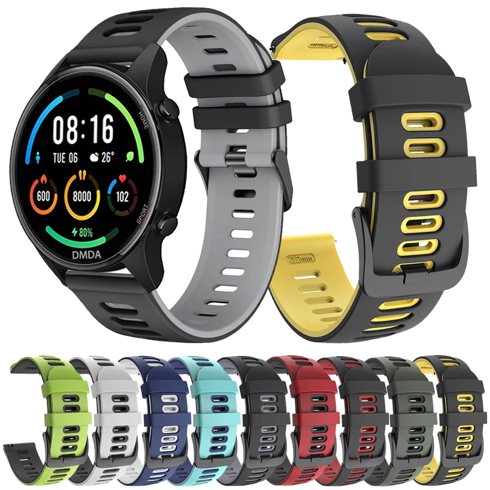 22mm Silicone Soft Strap For Xiaomi Mi Watch Color 2 Watchband For ...