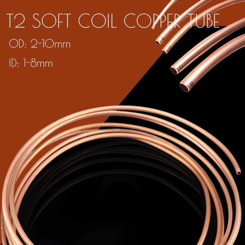 1M-Soft-Coil-Copper-Tube-T2-Red-Copper-Tubing-Airs-Conditioning-Refrigeration-Capillary-Wire ...