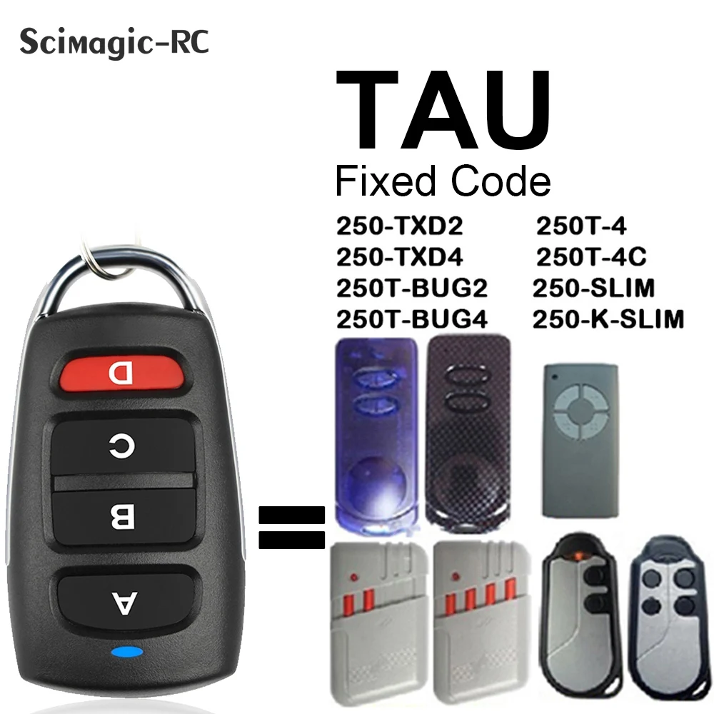 TAU-250-SLIM-TAU-250-K-SLIM-250T-BUG2-250-TXD2-Remote-Control-433-92Mhz ...