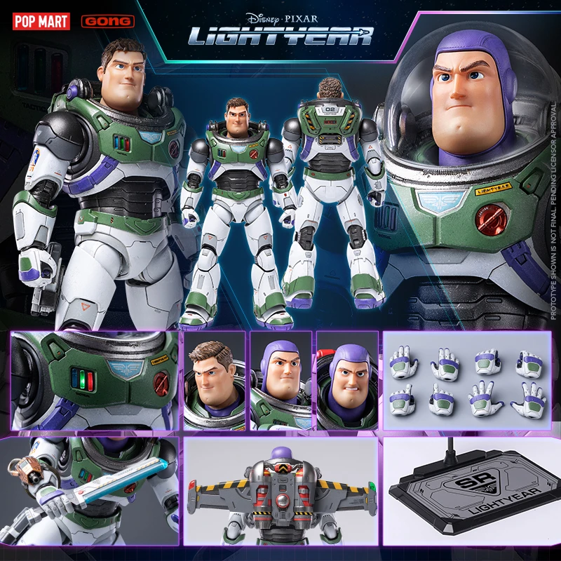POP MART Space Ranger Alpha Buzz Lightyear Diecast Collectible Figura ...