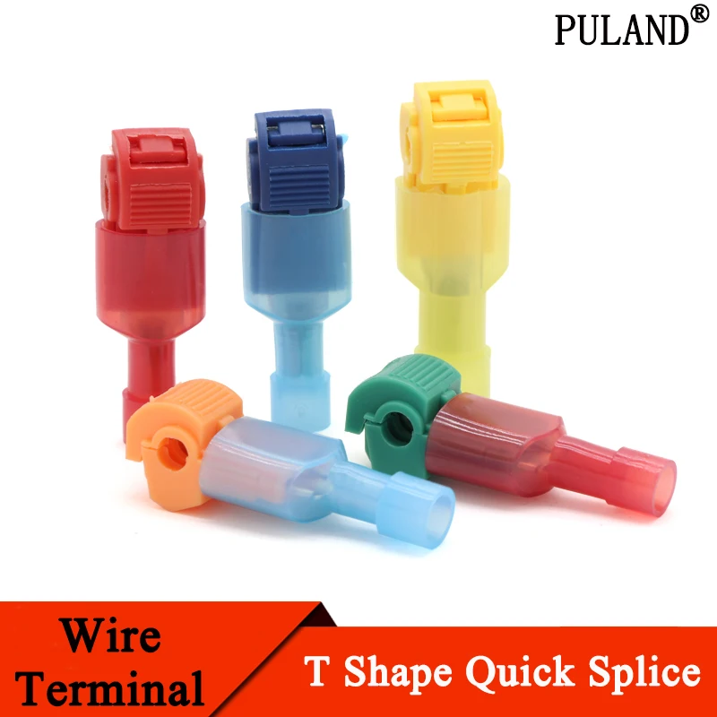 T-Shape-Quick-Splice-Electrical-Wire-Connectors-T-Shape-Crimp-Terminals ...