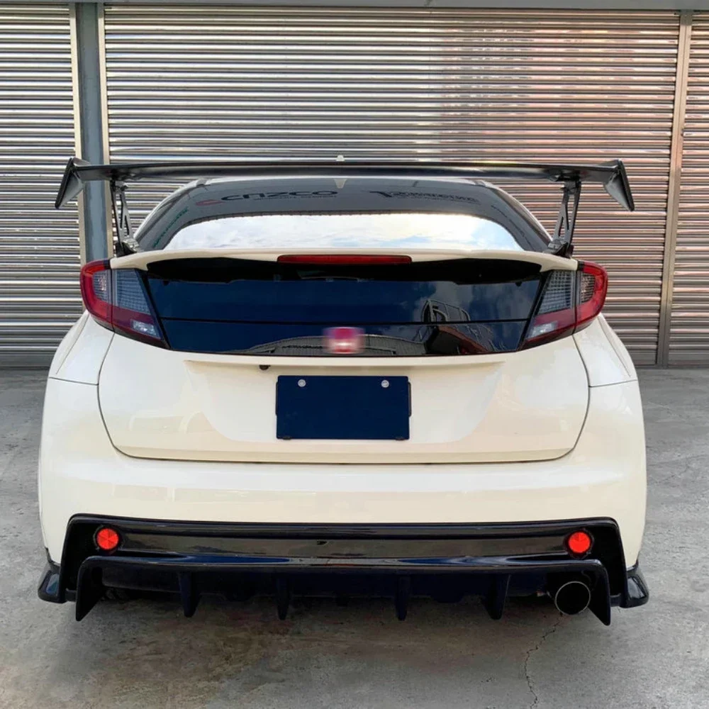 M Type Rear Gt Spoiler (5 Door Hatch) Carbon Fiber For Honda 15-17 ...