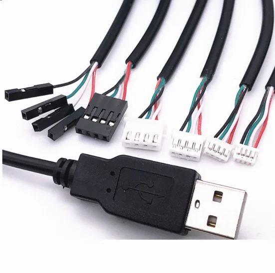 USB to 1.25/PH2.0/XH2.54-4P DuPont Adapter Extension Cable Touch Screen Cable USB Terminal Data ...