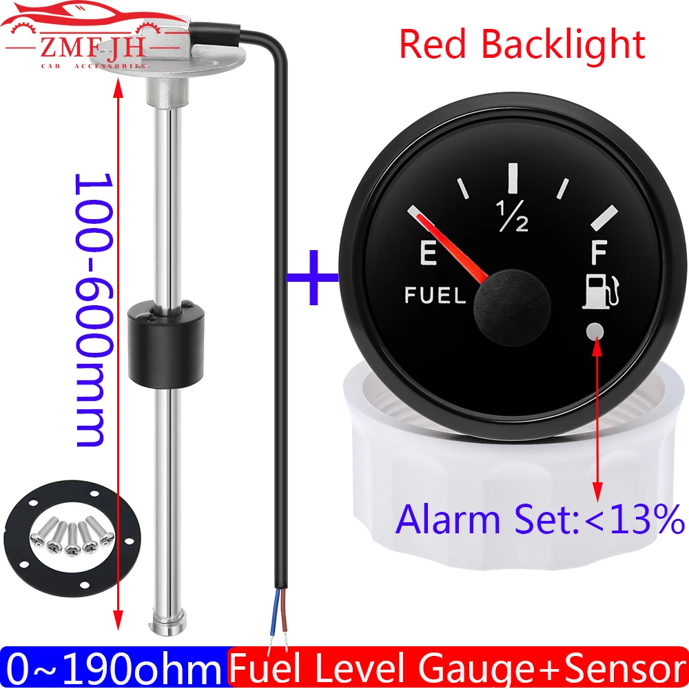 Waterproof-IP67-52mm-Fuel-Level-Gauge-Oil-Level-Sensor-100-500mm-0 ...