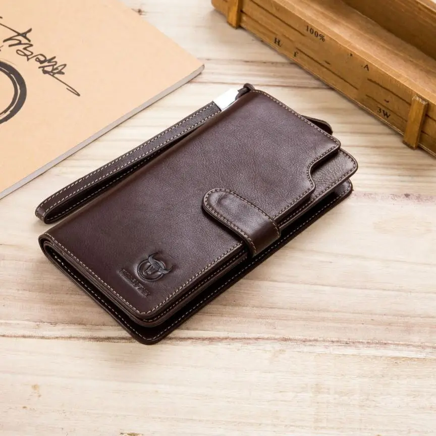 wallets for mens Contact's Fashion Purse Genuine Leather Wallet man ...