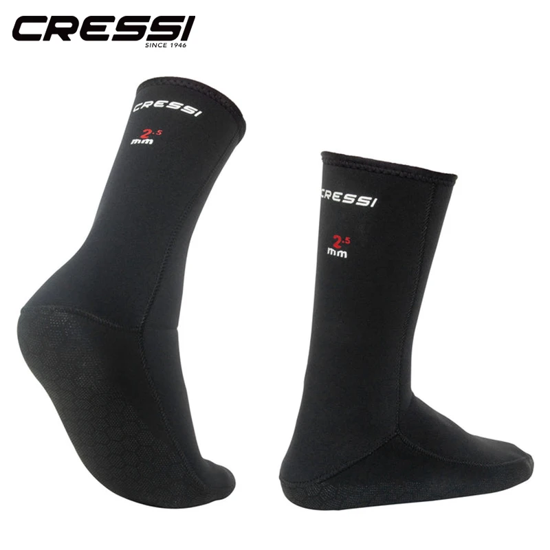 Cressi Neoprene Diving Socks 2.5mm Anti-slip Freediving Apnea Keep Warm ...