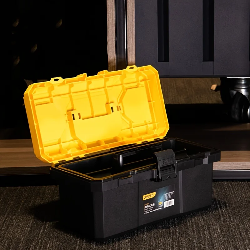 Deli-1-Pcs-Multiple-Specifications-Toolbox-Double-Layer-Tools-Storage ...
