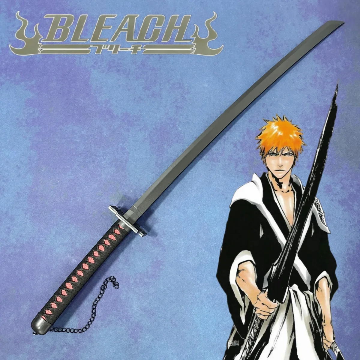40inch Kurosaki Ichigo Katana Bleach Real Size Japanese Katana Original ...