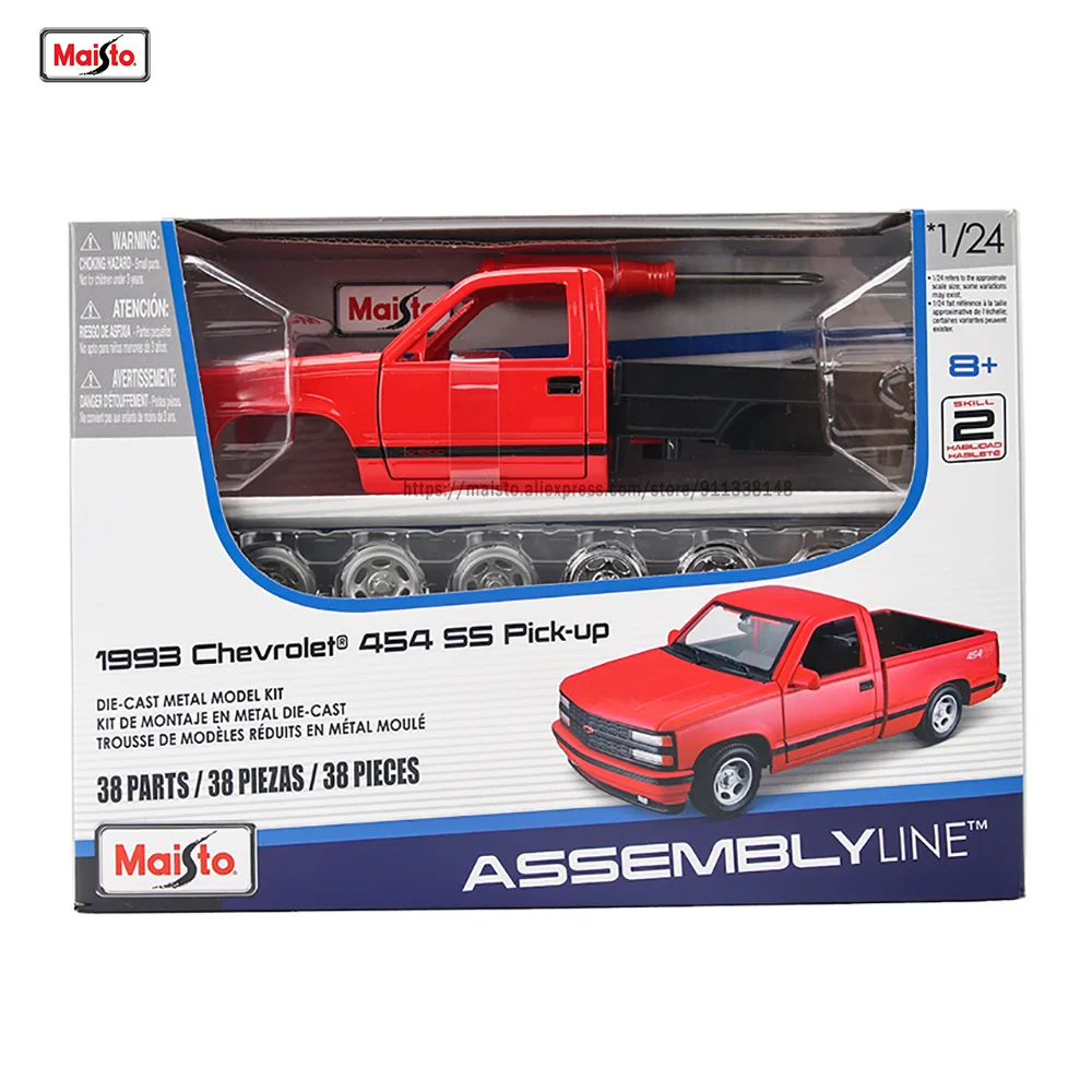 Maisto-1-24-1993-Chevrolet-454-SS-Pick-up-kits-de-modelos-de-montaje-l ...