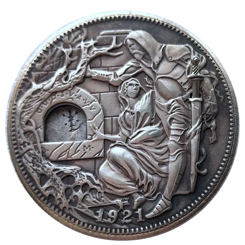 Movable-Mechanism-Holy-Grail-Coin-USA-1921-Hobo-Nickel-Wandering ...