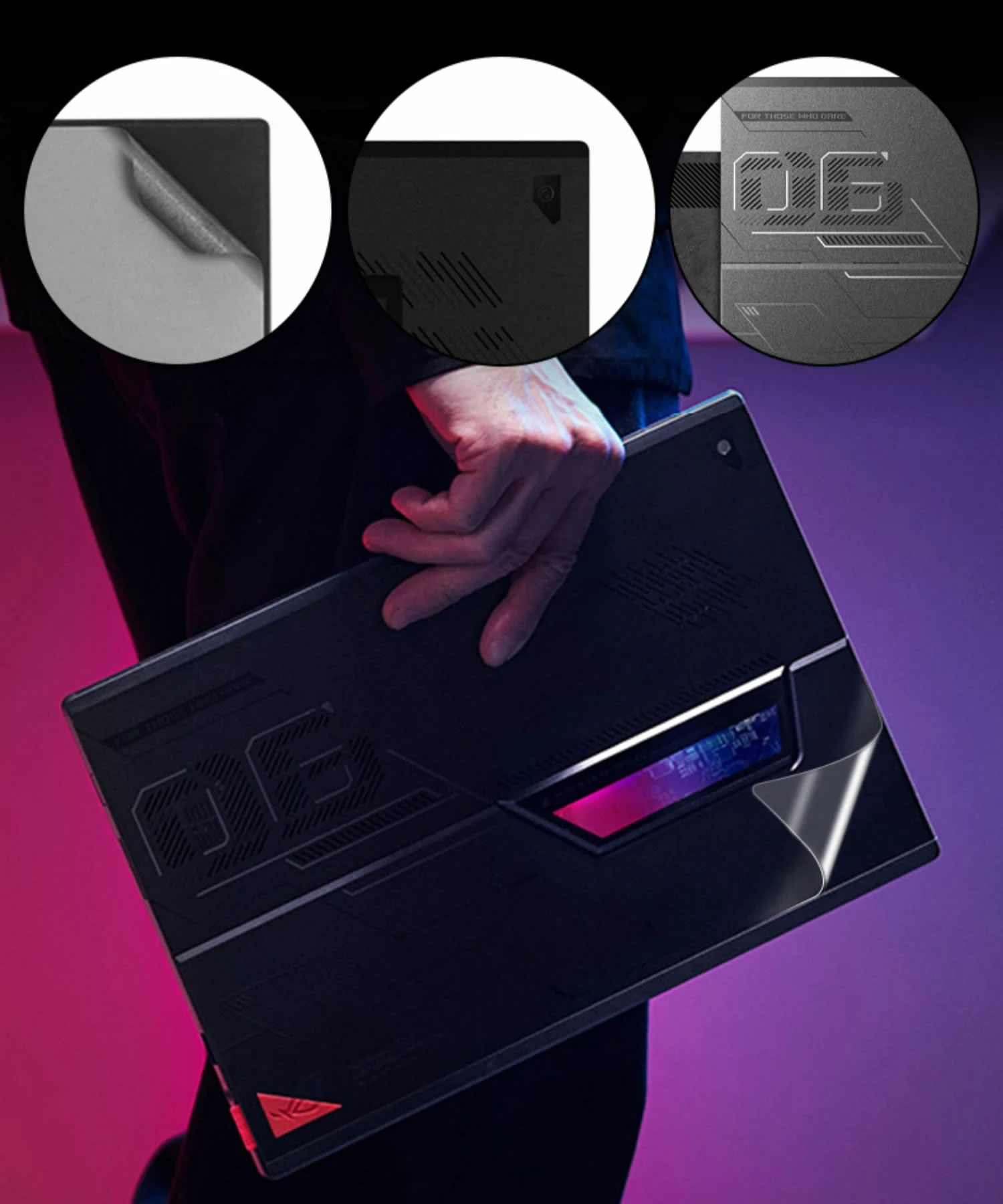 Leather Skin Laptop Stickers for Asus ROG Flow Z13 GZ301 Gaming 2022 ...