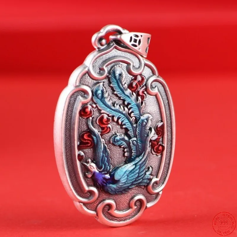 S999 Sterling Silver Pendants for Men Women 2022 Christmas New Fashion ...