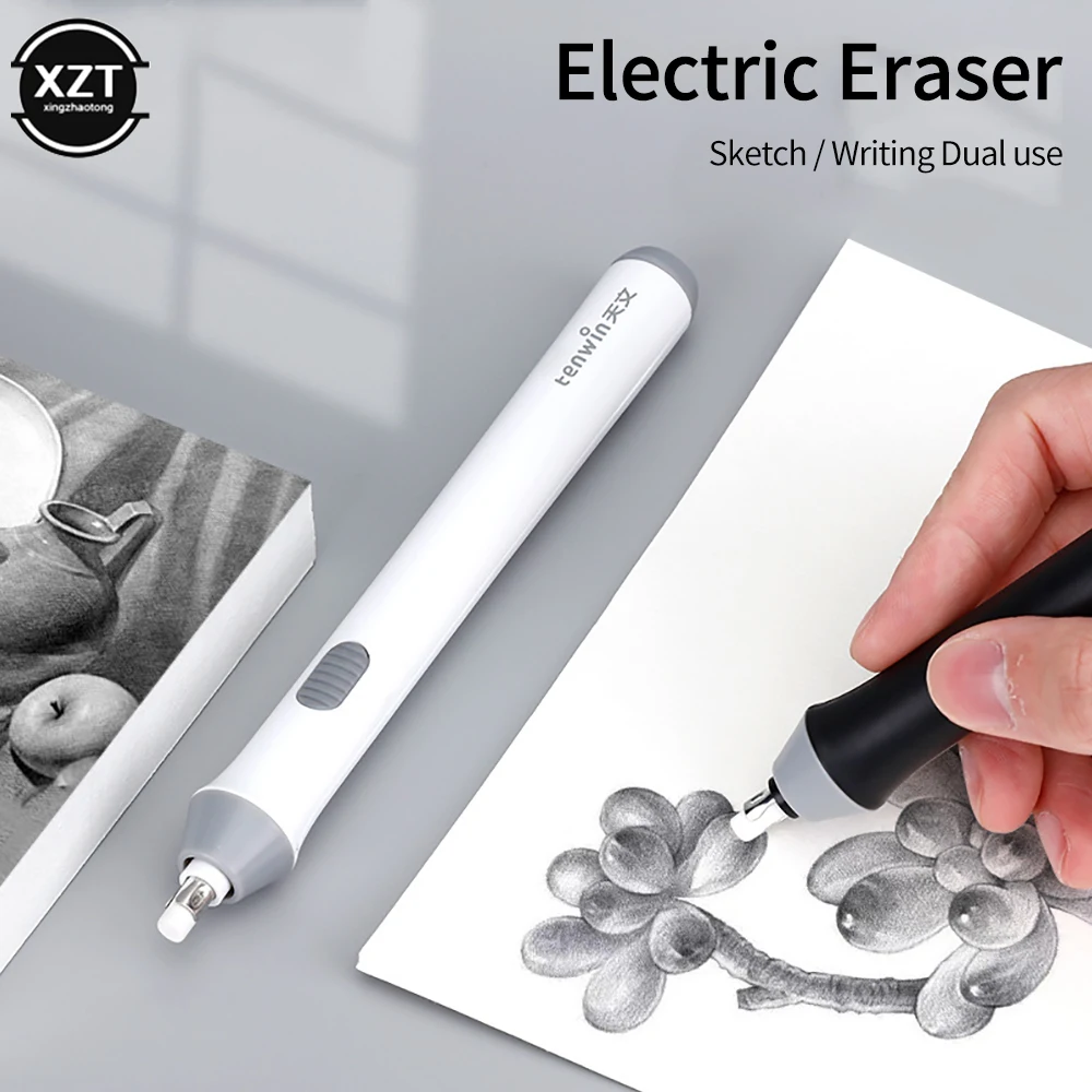 Adjustable-Electric-Rubber-Eraser-With-Rubber-Refills-Battery-Power-For ...