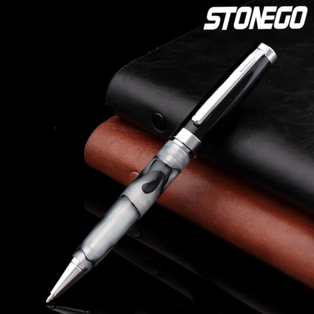 STONEGO-Luxury-Metal-Ballpoint-Pen-Retractable-Ball-Point-Pen-Stainless ...